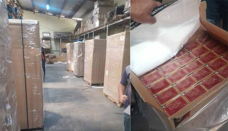 Aduanas detiene contrabando millonario de cigarrillos y televisores en el AILA - Dominicano Ahora